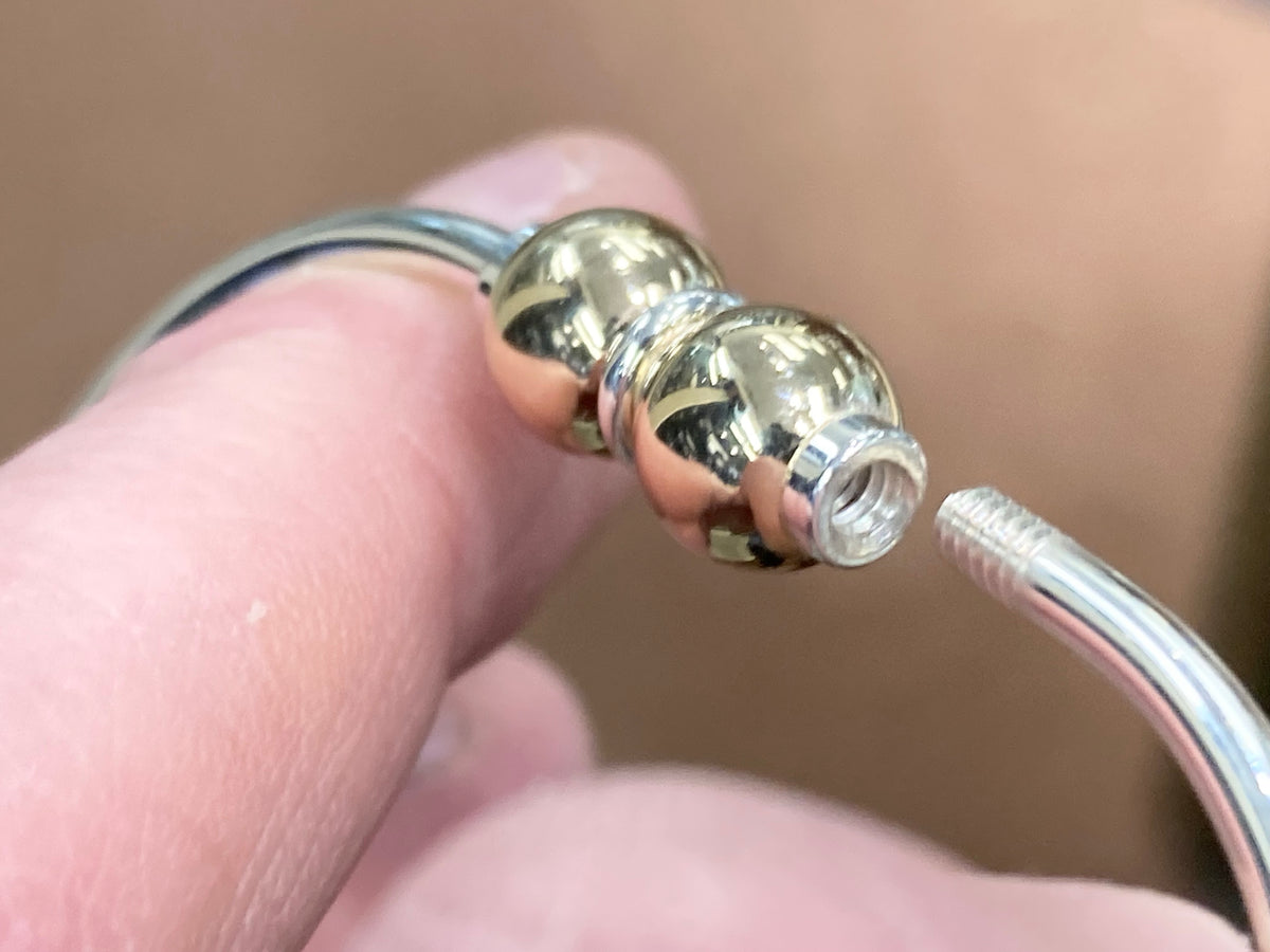 Cape Cod Gold And Silver Double Bead Bracelet – DeGrandpre Jewelers